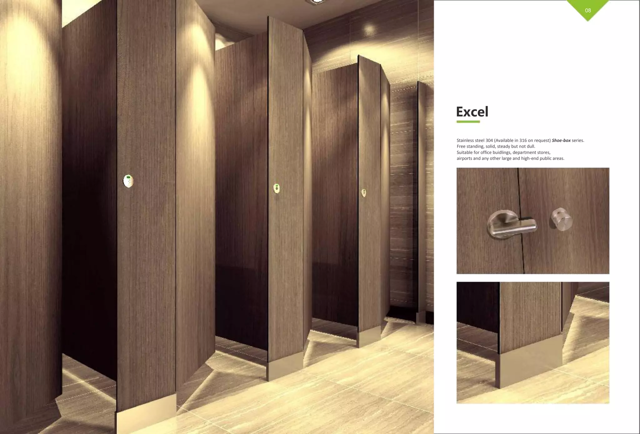 Brikley Toilet Partitions System, Solid Compact Laminate Bathroom Partition, HPL Manufacturers | PDF