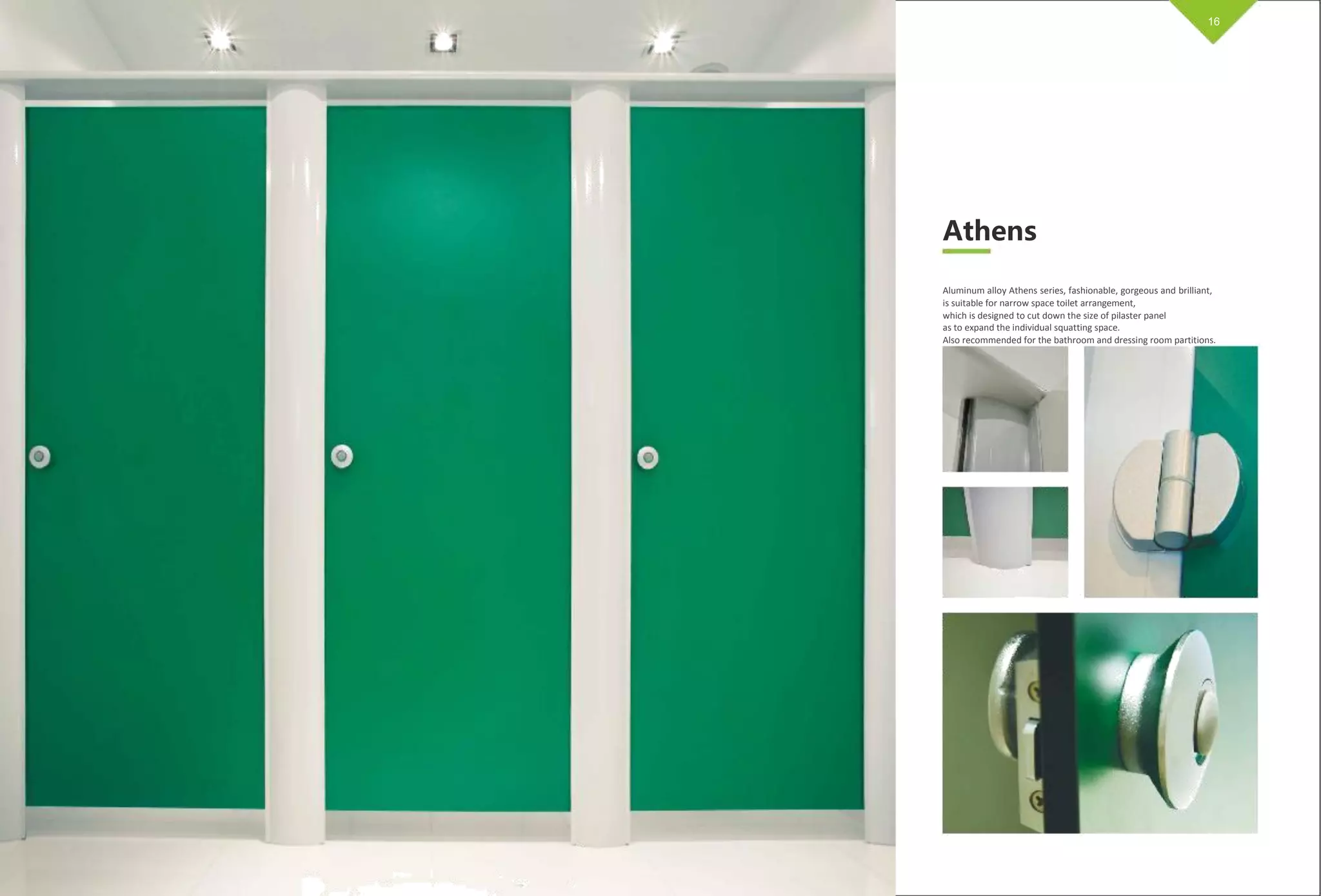 Brikley Toilet Partitions System, Solid Compact Laminate Bathroom Partition, HPL Manufacturers | PDF