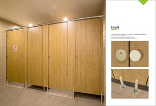 Brikley Toilet Partitions System, Solid Compact Laminate Bathroom Partition, HPL Manufacturers | PDF