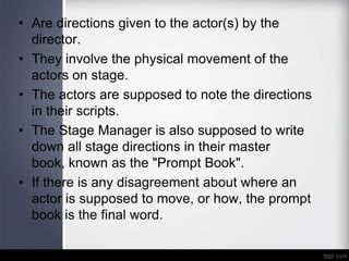 Stage Design and Direction | PPTX