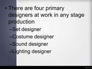 Stage Design and Direction | PPTX