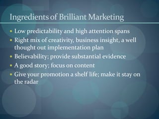Brilliant marketing campaigns | PDF