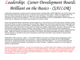 Brilliant on the basics cpo 365 | PDF