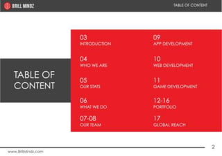 Brill mindz profile | PPTX