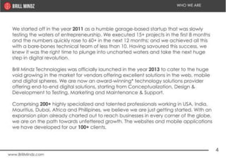 Brill mindz profile | PPTX