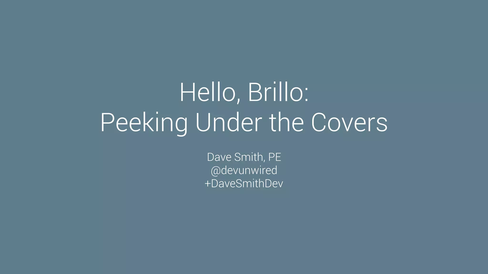 What is Brillo | PPT