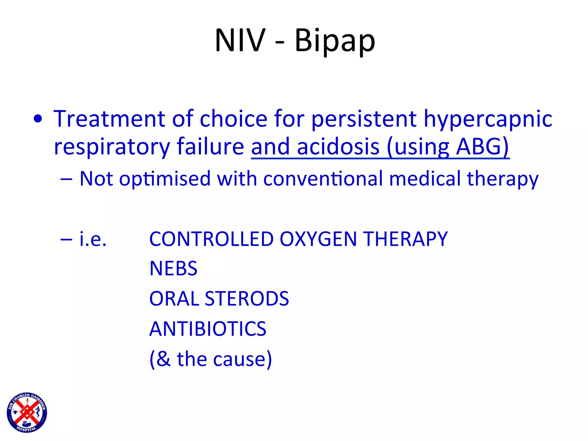 NIV in Acute Exacerbation of COPD | PDF