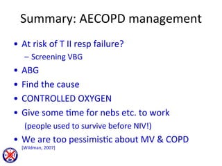 NIV in Acute Exacerbation of COPD | PPT