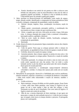 Brincadeiras infantis nas aulas de matemática | DOC