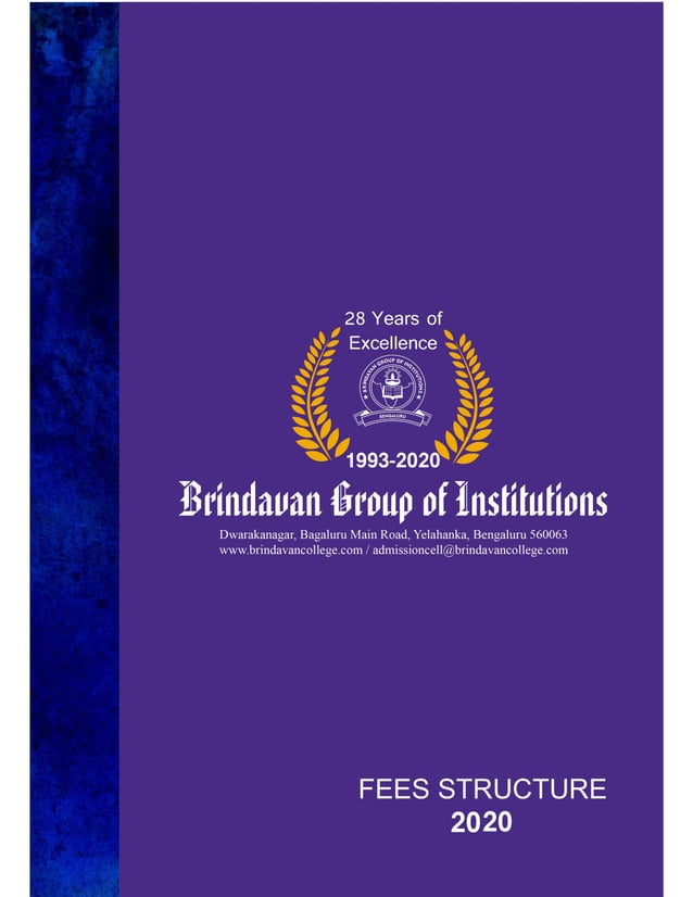 Brindavan Group of Education MBA BBA Engineering College Direct Admission in Bangalore ...