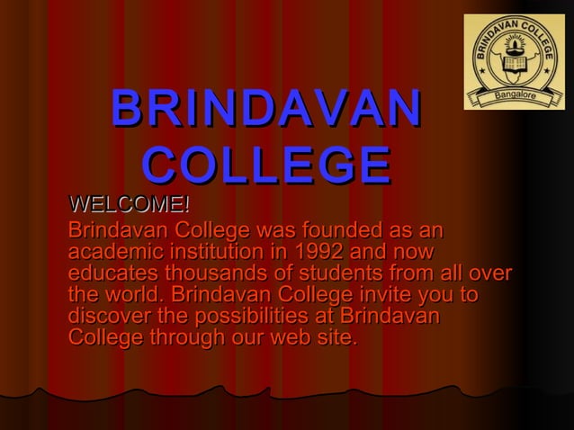 Brindavan college | PPT