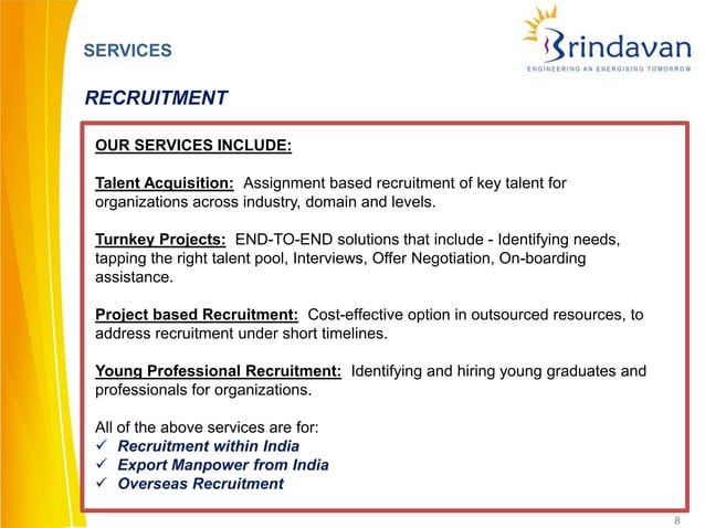 Brindavan Group HR And Training | PPT