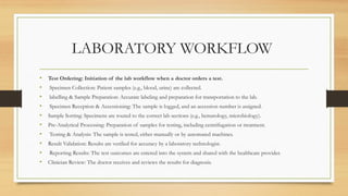 CLT - Organization of Clinical Laboratory | PPTX