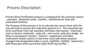 Brine treatment Section | PPTX