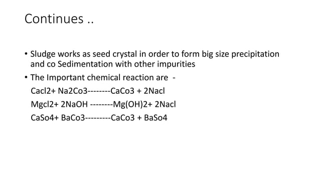 Brine treatment Section | PPTX