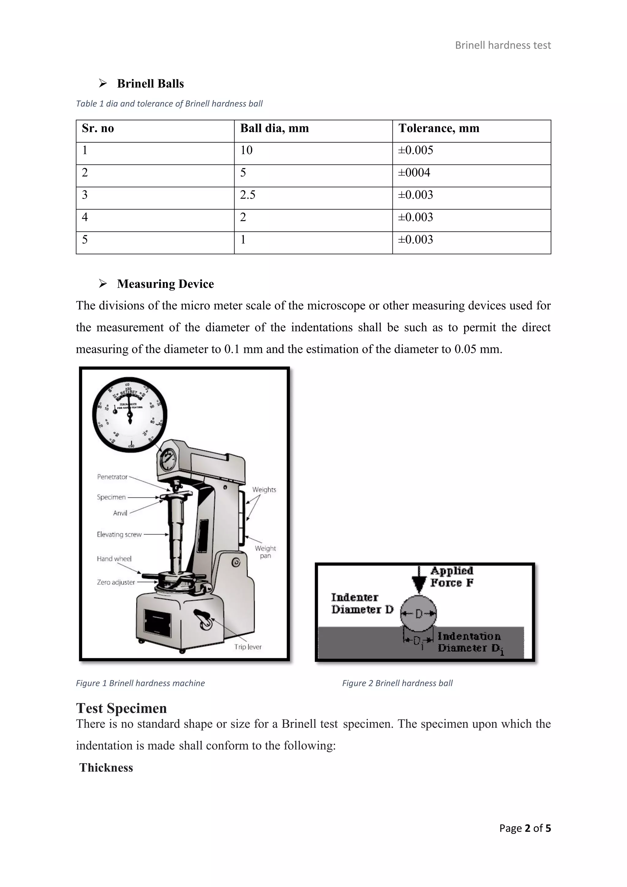 Brinell hardness | PDF