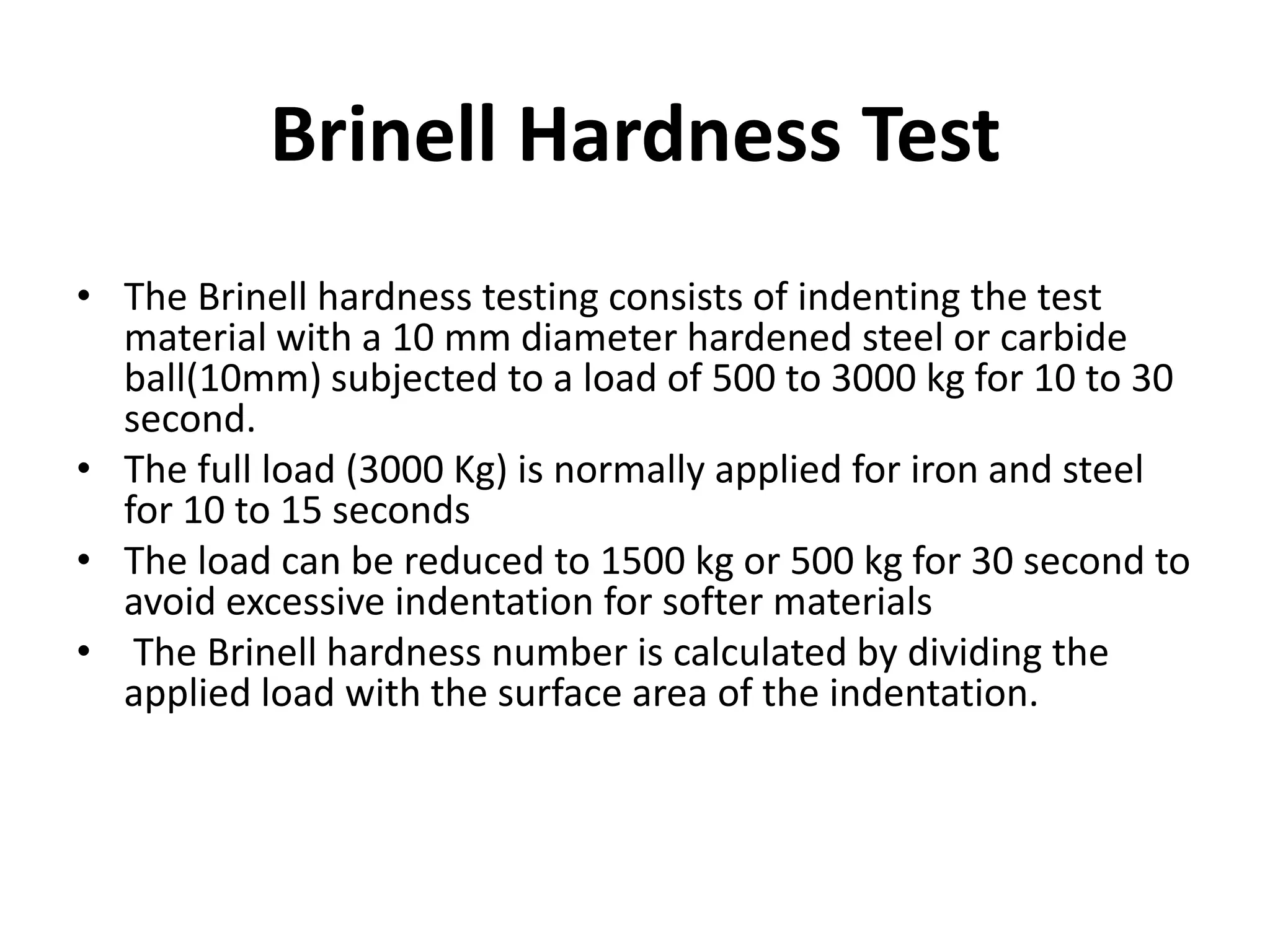 Brinell hardness new | PPTX