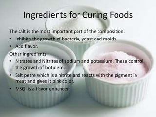 Brines cure marinade | PPTX