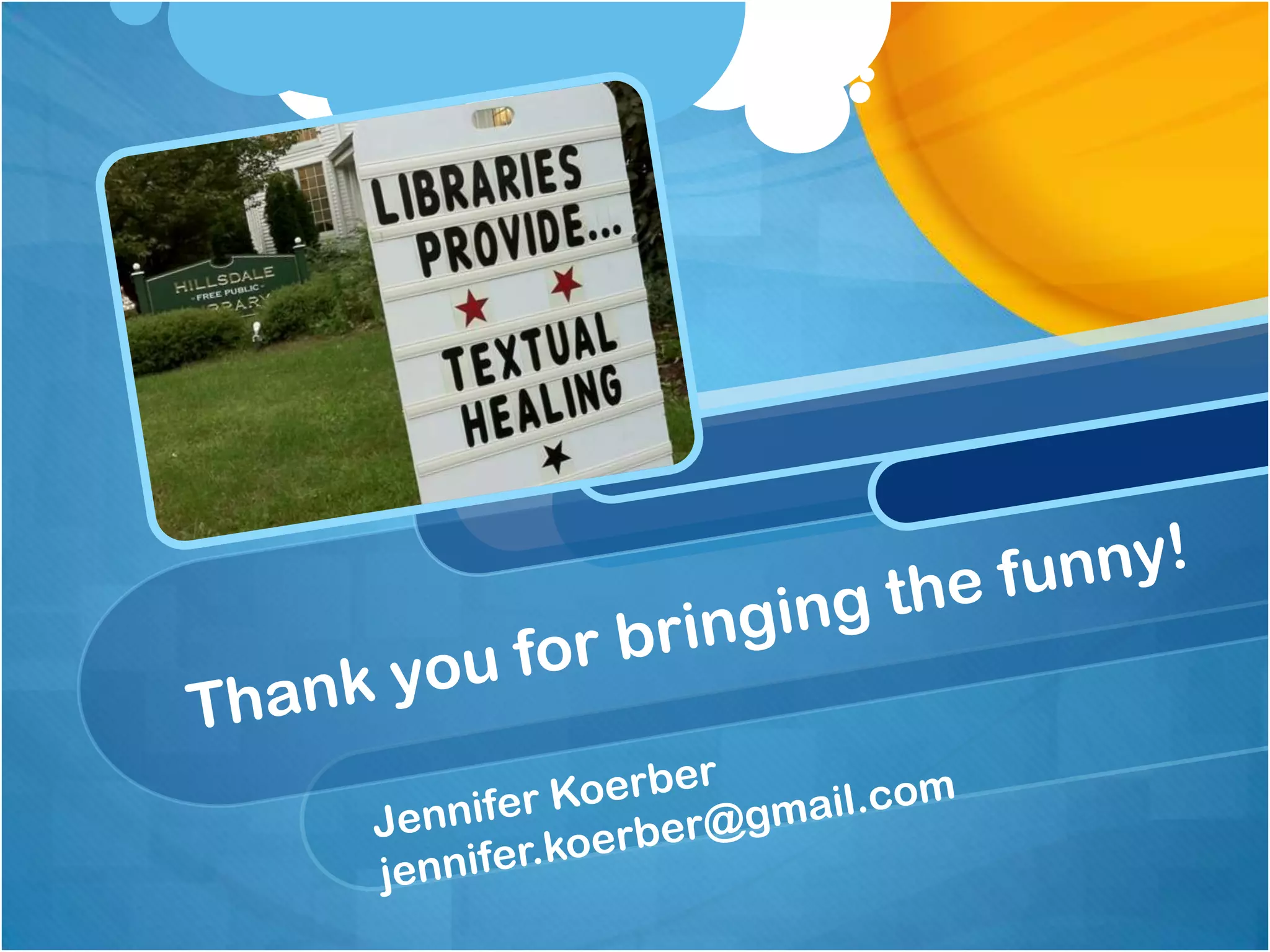 Bring Back the Funny at the Library | PPTX