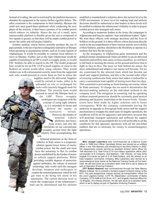 Bring Back The Light Infantry!: Projecting Combat Power More ...
