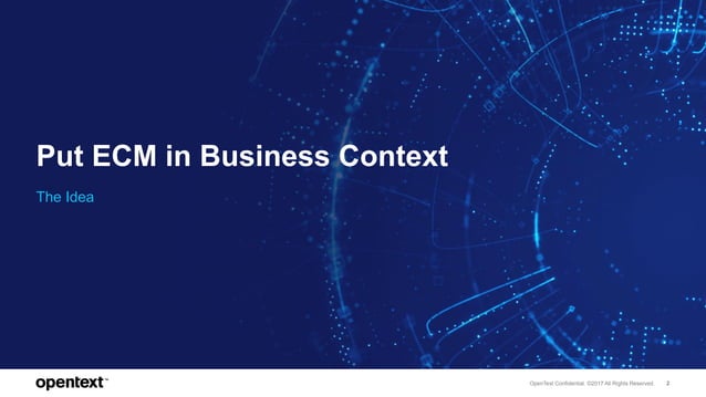 Bring Content into Context by Extending OpenText ECM into ERP, CRM, HR ...