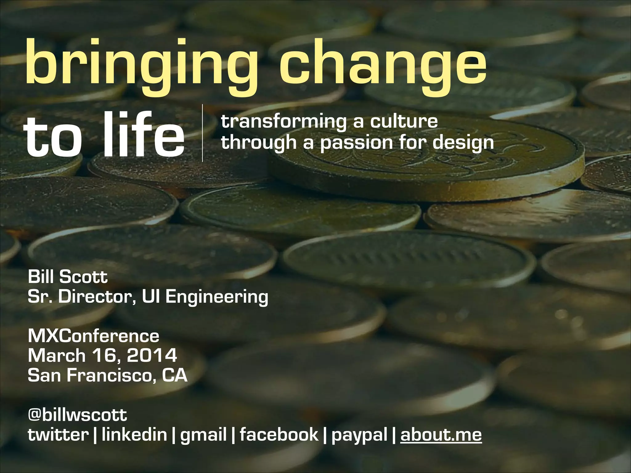 Bringing Change to Life | PDF