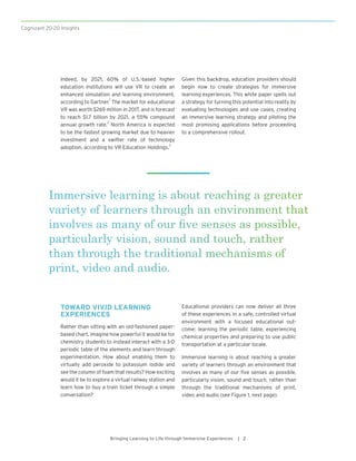Bringing Learning to Life through Immersive Experiences | PDF