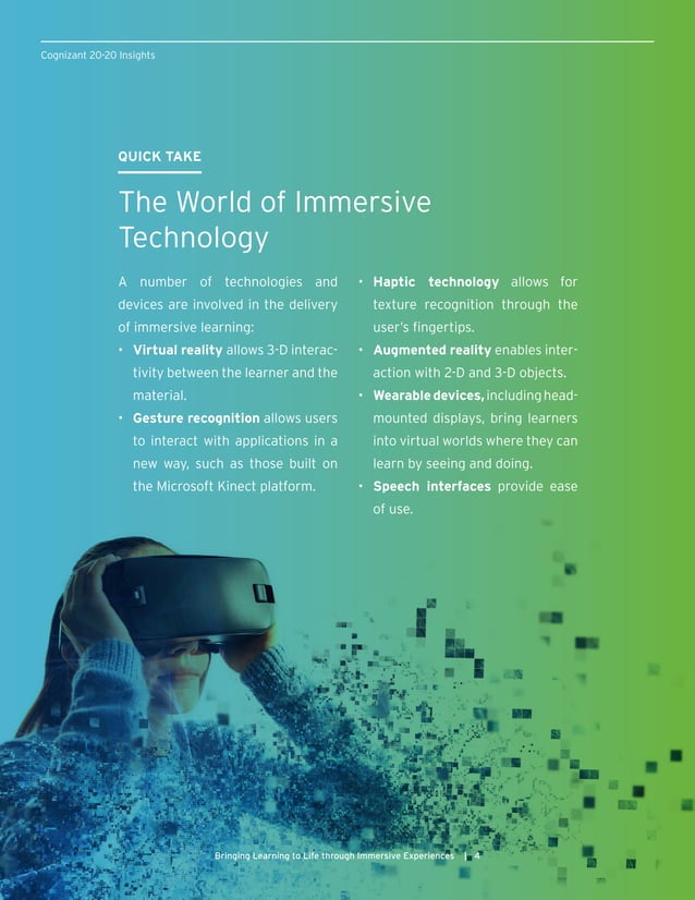 Bringing Learning to Life through Immersive Experiences | PDF