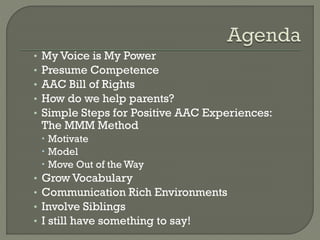 Bringing aac home ctg | PPT