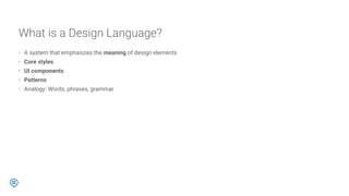 Bringing a Design Language to Life | PDF