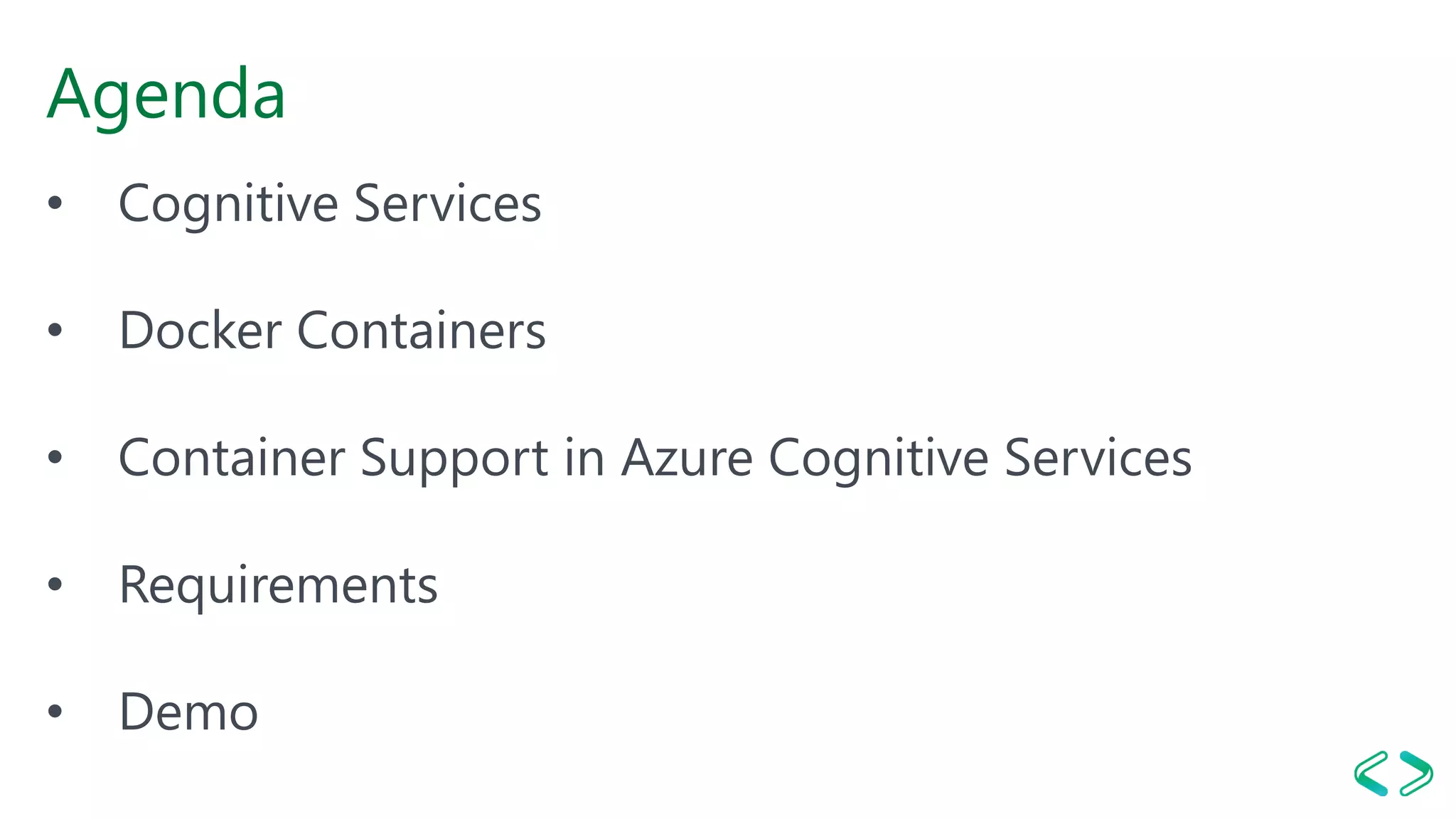 Bringing AI to the edge on-premises Azure Cognitive Services using Docker containers | PPT