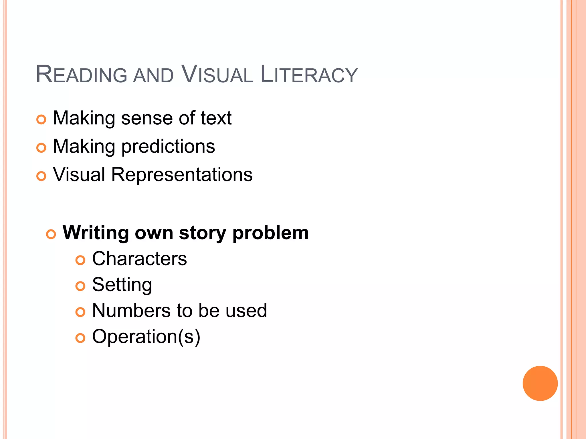 Bringing math into literacy | PPTX