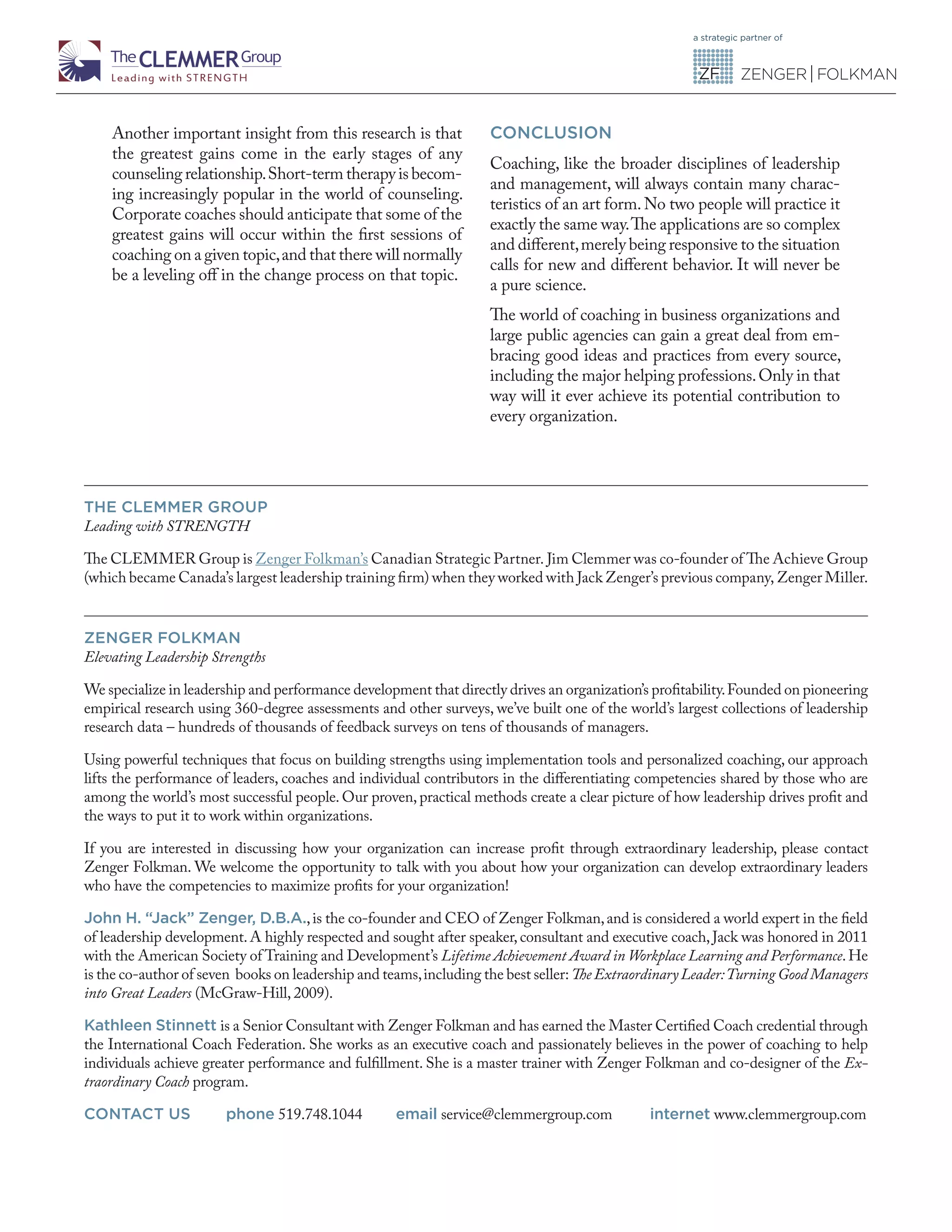 Bringing Science to the Art of Coaching | PDF