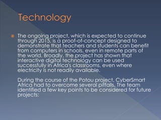 Bringing Tech into Africa's Classrooms | PPTX | Education