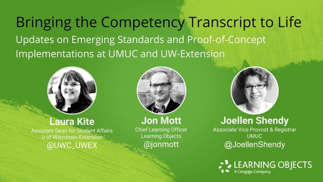 Bringing the Extended Competency Transcript to Life: Updates on ...