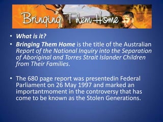 Bringing them home intro | PPT
