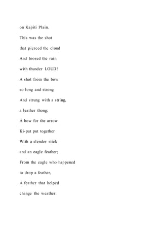 BRINGING THE RAIN TO KAPITI PLAIN(BASED ON A NANDI TALE ) | DOCX