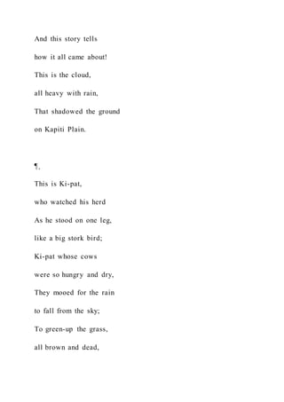 BRINGING THE RAIN TO KAPITI PLAIN(BASED ON A NANDI TALE ) | DOCX