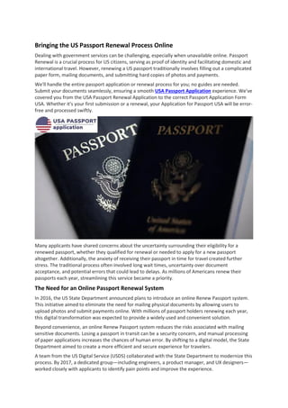 Bringing the US Passport Renewal Process Online.pdf