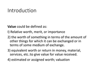Bringing value to the market place | PPTX