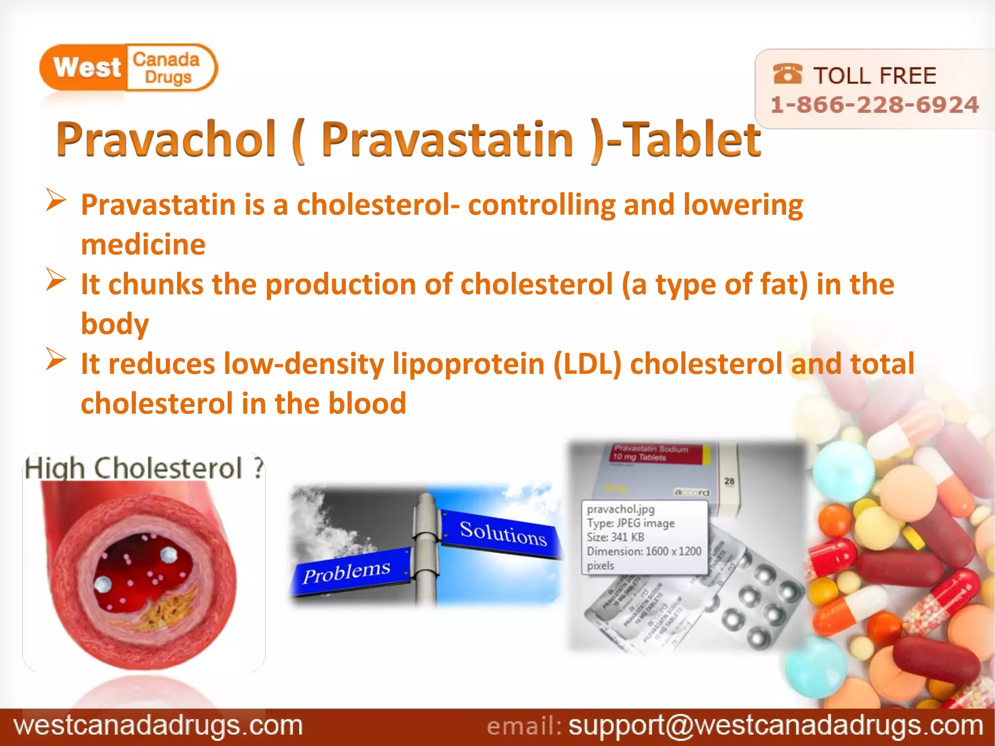 Bring your cholesterol under control with pravachol tablet | PPT