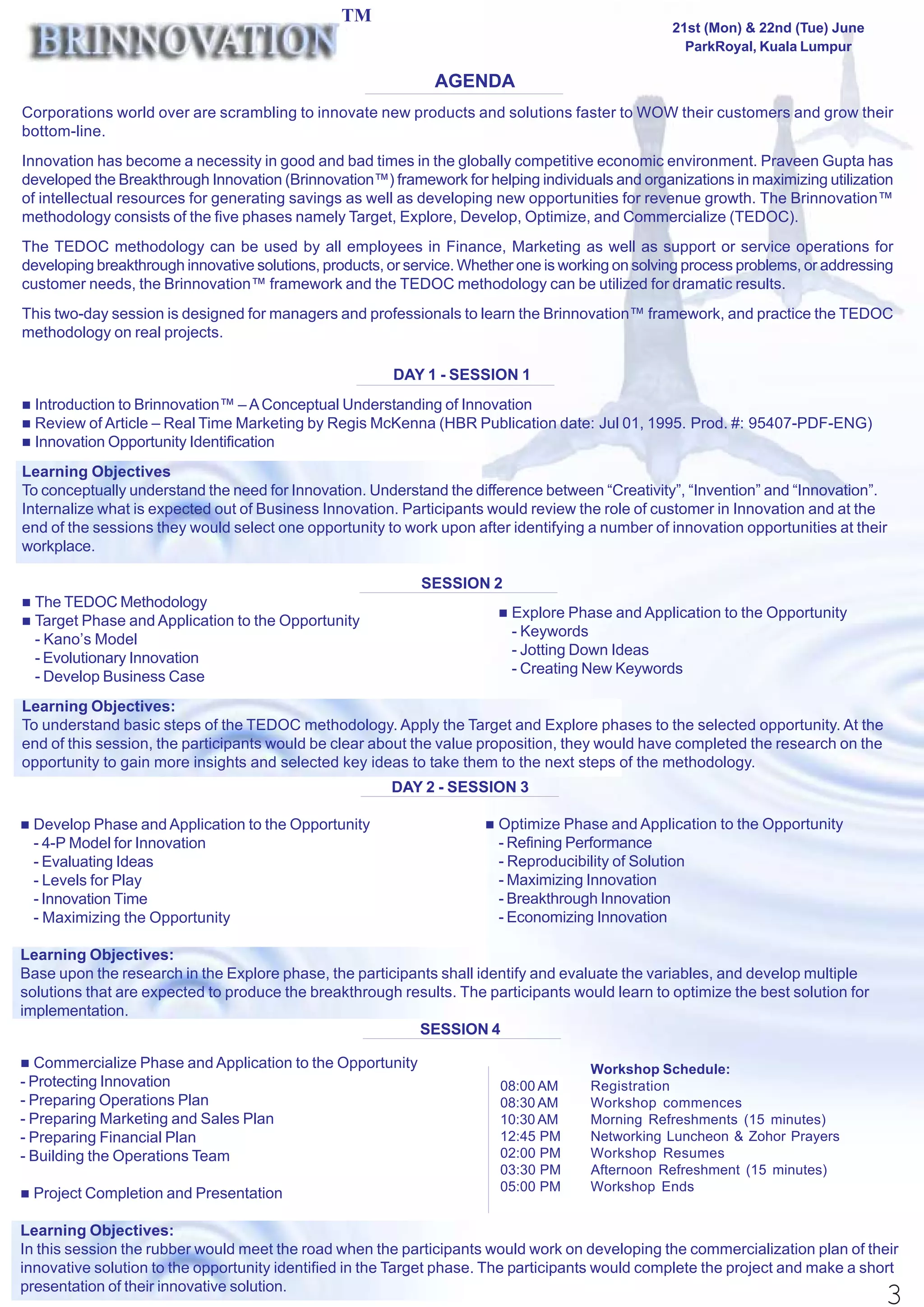 BRINNOVATION - Breakthrough Innovation Methodology | PDF