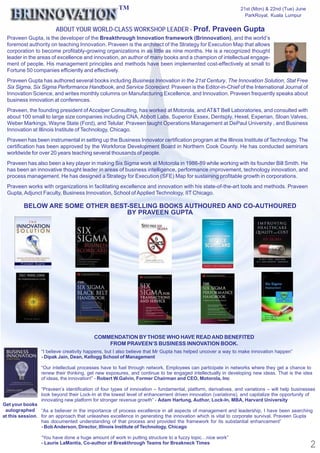 BRINNOVATION - Breakthrough Innovation Methodology | PDF