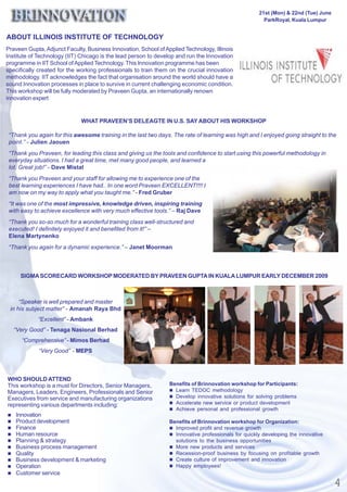 BRINNOVATION - Breakthrough Innovation Methodology | PDF