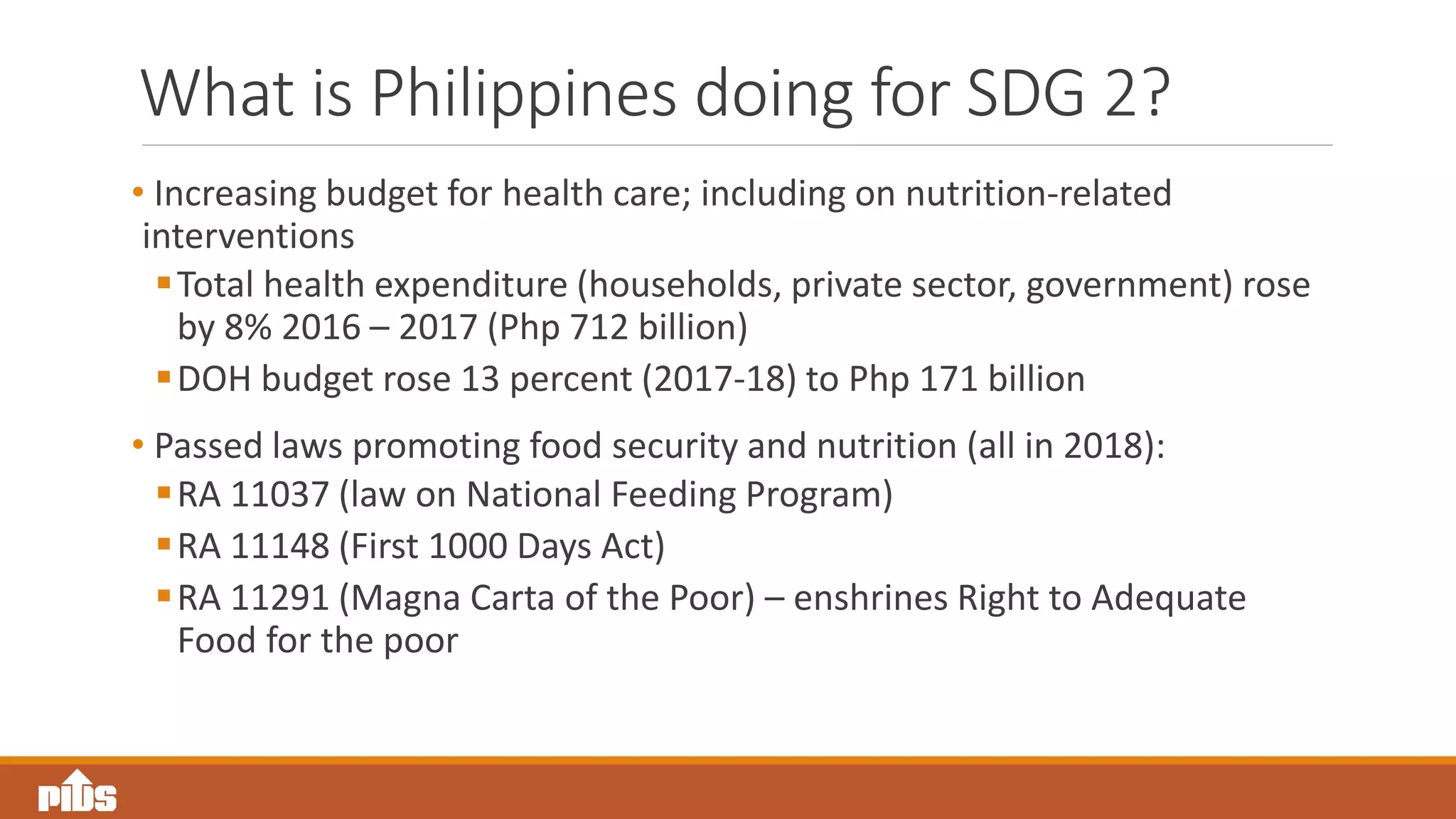How the Philippines Aims to Achieve SDG 2 | PDF