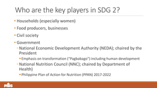 How the Philippines Aims to Achieve SDG 2 | PDF