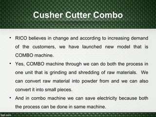 Briquetting Press Machine Project Report | PPT