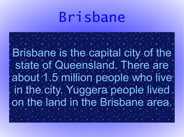 Brisbane | PPT