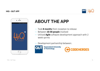 QUT App - The story so far | PPT