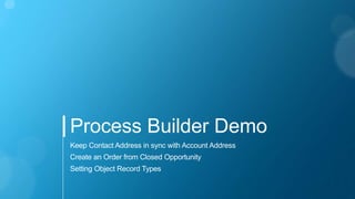 Brisbane Salesforce User Group - May 2015 - Lightning Process Builder | PPT